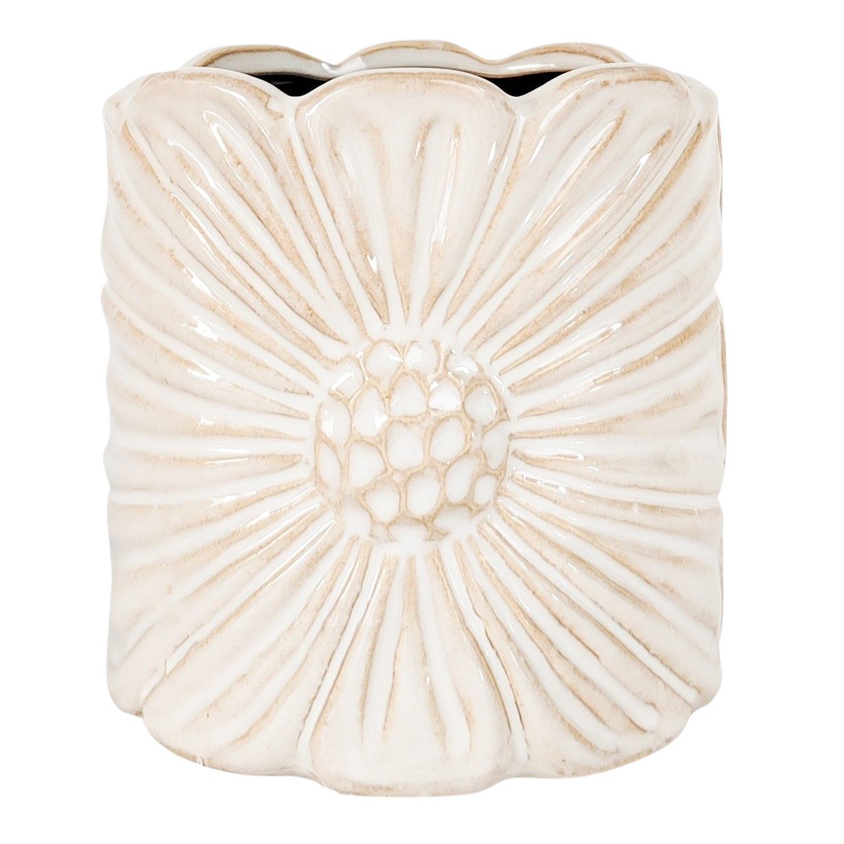 Daisy Planter | White - Main St Blooms